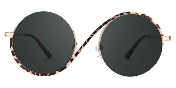 Alina Schwarz-Tortoise Rund Wicked Brille