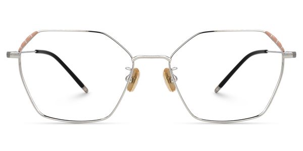 Lance Silber Geometrisch Brille