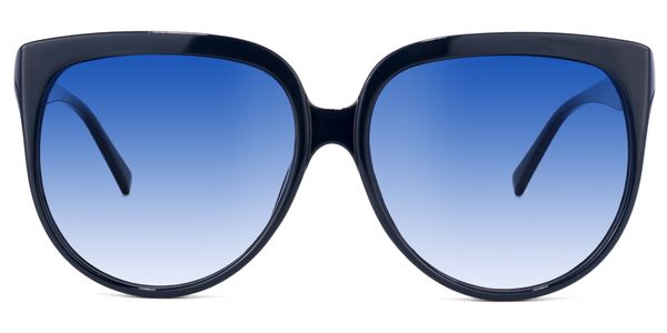 Naida Dunkelblau Quadratisch Sonnenbrille