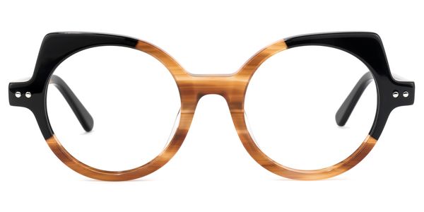 Gilbert Braun Schwarz Cat Eye Brille