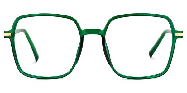 Nadlog Grün Klar Quadratisch Brille