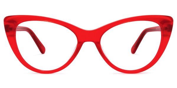 Charis Rot Cat Eye Brille